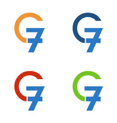 Letter d finance or business company logo Vector Image