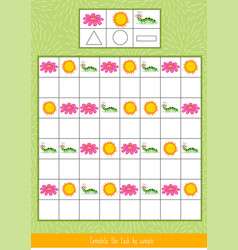 Task for preschool children Royalty Free Vector Image