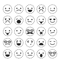 Blue eyes in different emotions Royalty Free Vector Image