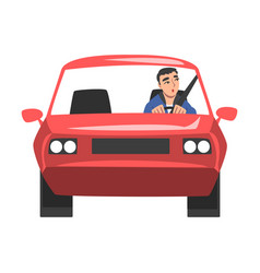Red car Royalty Free Vector Image - VectorStock