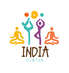 Icon of colorful hand prints Royalty Free Vector Image