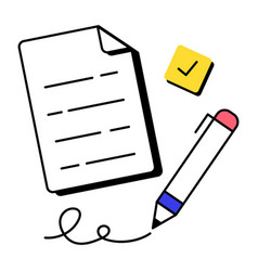 Report writing Royalty Free Vector Image - VectorStock