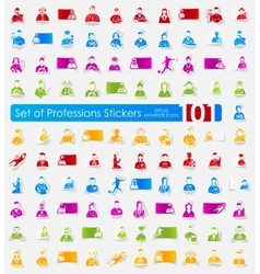 Professions flat characters big collection Vector Image