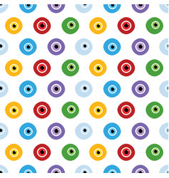 Turkish blue eye-shaped amulets nazar pattern Vector Image