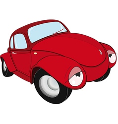 Cartoon red car Royalty Free Vector Image - VectorStock