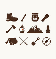 Scout symbols and design elements Royalty Free Vector Image