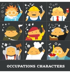 Occupations icons set Royalty Free Vector Image
