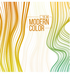 Color hand-drawing wave sunny background gradient Vector Image