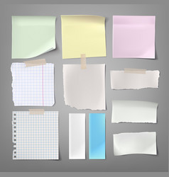 Color note stickers four sheets for notes Vector Image