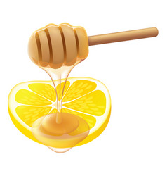 Jar and dipper for honey Royalty Free Vector Image