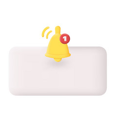 Notification icon bell alarm alert Royalty Free Vector Image