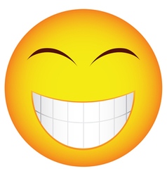 Discussion face emoji Royalty Free Vector Image