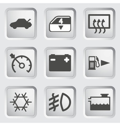 Dashboard car icons Royalty Free Vector Image - VectorStock