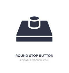 Car engine start stop button ignition push circle Vector Image
