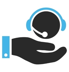 Time call center logo icon design Royalty Free Vector Image