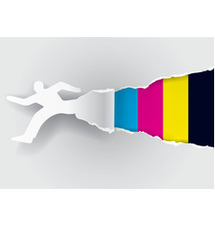 Printing rollers icon 3d typography print symbol Vector Image