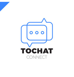 Mini chat logo Royalty Free Vector Image - VectorStock