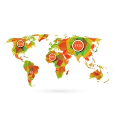 Map with world climate zones Royalty Free Vector Image