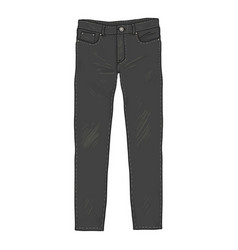 Cartoon - ripped denim jeans pants Royalty Free Vector Image