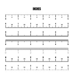 Measuring rulers school ruler metric scale Vector Image