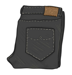 Cartoon - ripped denim jeans pants Royalty Free Vector Image