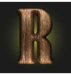 Wooden type 5 Royalty Free Vector Image - VectorStock