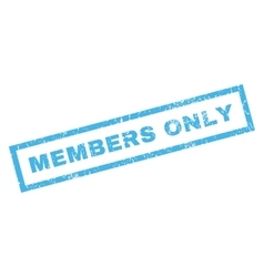 Members only red grunge rubber stamp Royalty Free Vector
