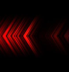 Abstract red arrow on gray design modern Vector Image
