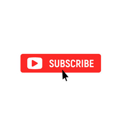Subscribe red button Royalty Free Vector Image