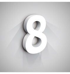 Neon numbers 2020 on white background Royalty Free Vector