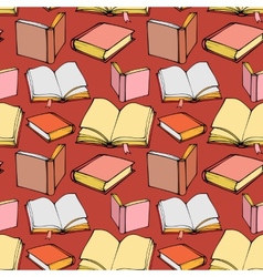 Seamless book background Royalty Free Vector Image