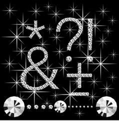 Diamond alphabetic letters Royalty Free Vector Image