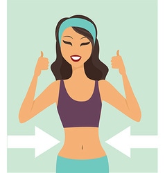 Cartoon girl body anatomy woman veins organs Vector Image