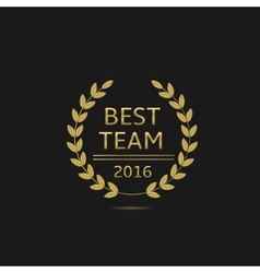 Team star golden color word text logo icon Vector Image