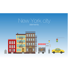 City map elements design Royalty Free Vector Image