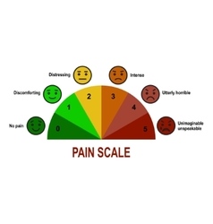 Faces - pain scale chart Royalty Free Vector Image