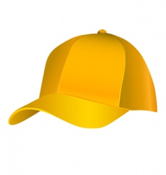 Yellow baseball cap icon Royalty Free Vector Image