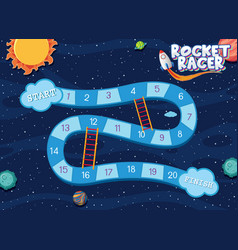 Count number space theme Royalty Free Vector Image