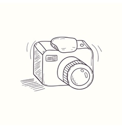 Camera sketch Royalty Free Vector Image - VectorStock