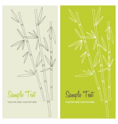 Bamboo greeting card vector by Sarunyu_foto - Image #719265 - VectorStock