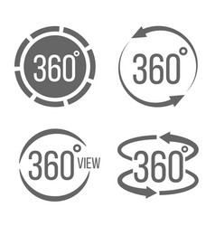 180 degrees graph linear concept icon Royalty Free Vector