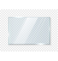 Glossy reflection effect transparency window Vector Image
