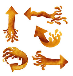 Handwritten arrows Royalty Free Vector Image - VectorStock