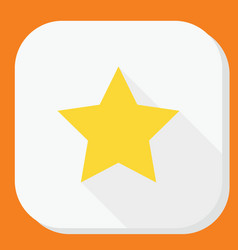 Isolated yellow star icon ranking mark Royalty Free Vector