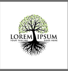 Hand and root logo Royalty Free Vector Image - VectorStock