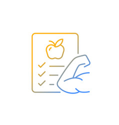 Health education blue gradient concept icon Vector Image