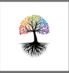 Hand and root logo Royalty Free Vector Image - VectorStock