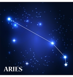 Symbol aries zodiac sign Royalty Free Vector Image