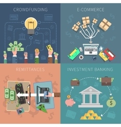 Money stack banknotes and coins concept Royalty Free Vector