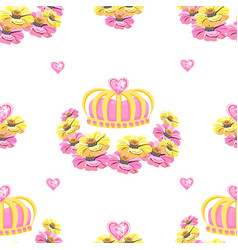 Beautiful princess with diadem Royalty Free Vector Image